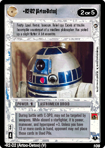 Star Wars Cardlists - Virtual Block 1