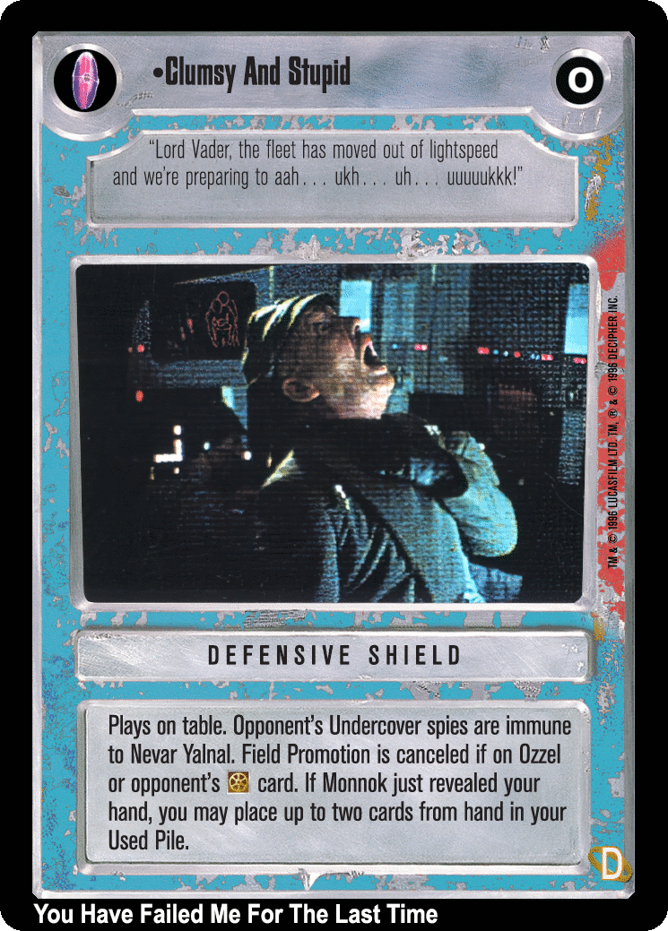 Star Wars Cardlists - Set D